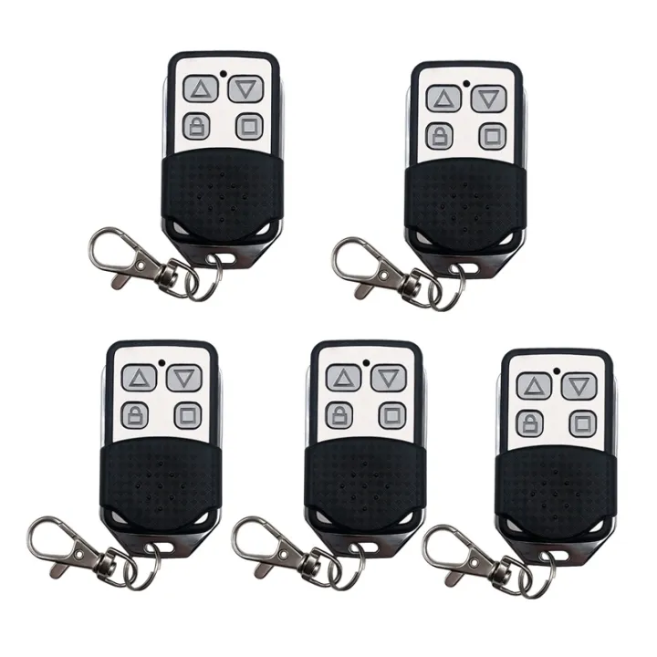 5X 4 Button Electric Garage Door Opener Wireless Remote Control 433MHZ ...