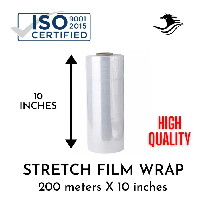 Stretch Film Plastic Elastic Wrap 10" x 200m | Lazada PH