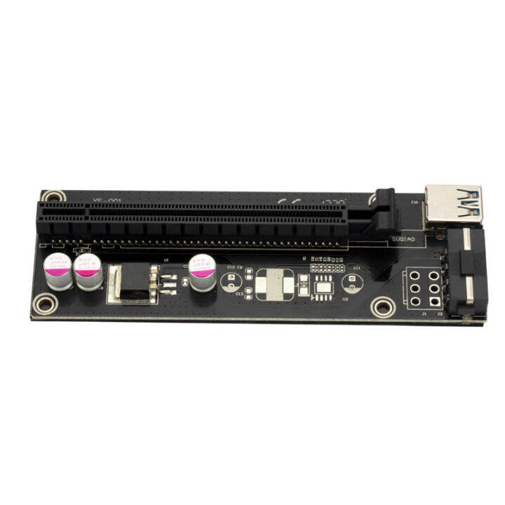 USB3.0 Adapter Card 1X to 16X Graphics Extension Cable GPU PCIE Riser ...