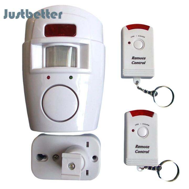 PIR Alert Infrared Sensor Alarm with 2 Remote Controls Infrared Alarm ...