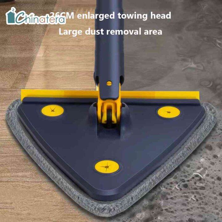 Chinatera 360 Degree Rotating Triangle Mop for Floor Tiles Ceiling wall ...