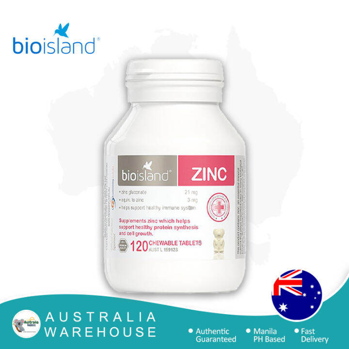 Australian Bio Island Zinc 120 Chewable Tablets | Lazada PH