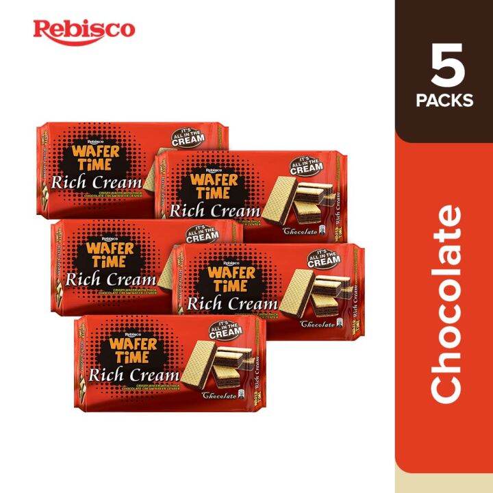 Wafertime Rich Cream Wafers Choco 27g x 10pcs (Set of 5) | Lazada PH