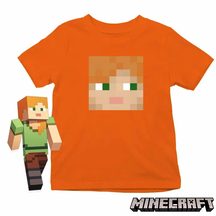 Minecraft Character ~ Alex ~ Tshirt For Kids | Lazada.co.th
