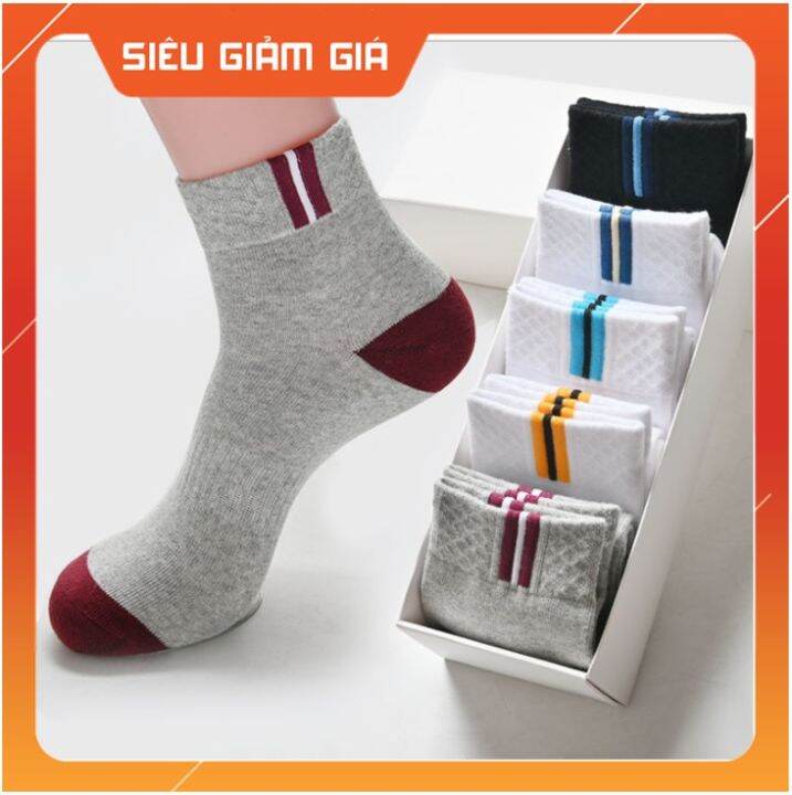Tất , Vớ , tất nam cao cổ Combo 10 đôi / 49K êm ái mềm mịn thoáng mát ...
