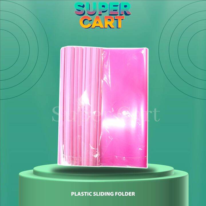 SUPERCART. Plastic sliding folder 12 pieces A4 Size | Lazada PH