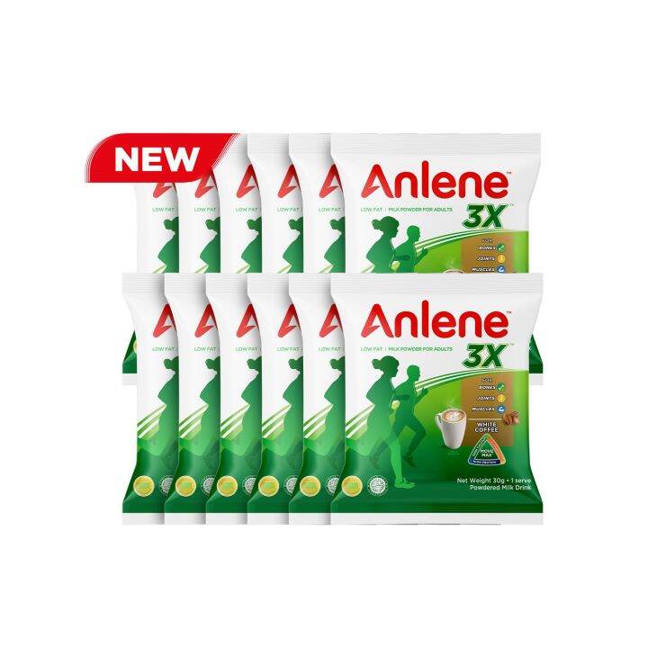 Anlene 3X Milk Powder White Coffee 30g - Pack of 12s | Lazada PH