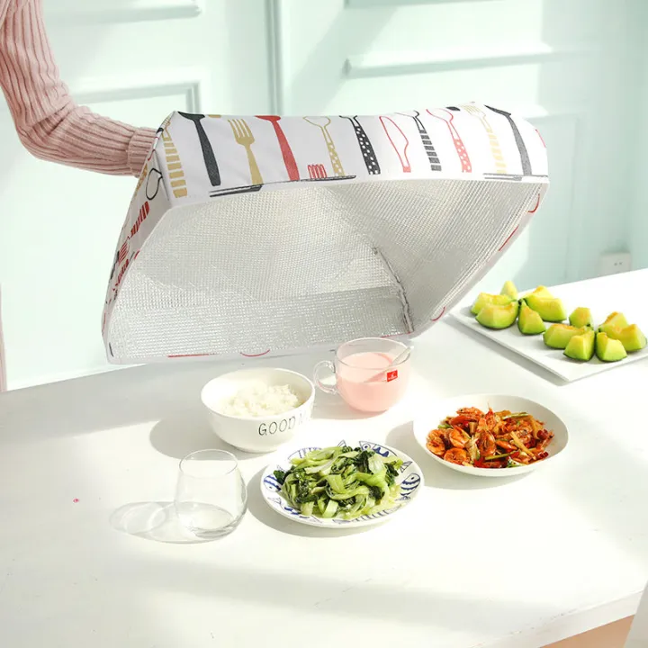 HK Foldable Insulated Food Cover with Aluminum Foil Winter Table Hot ...