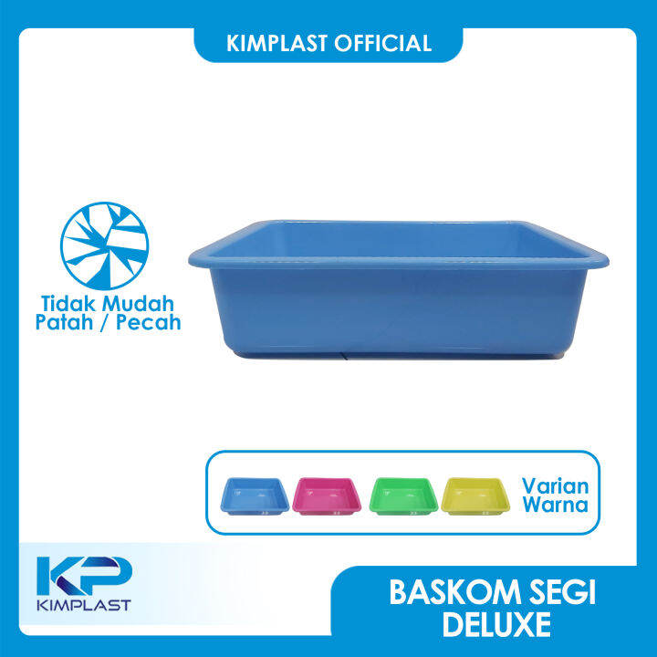 KIMPLAST Baskom Segi /Baskom Plastik / Baskom Kotak / Bak Segi | Lazada ...