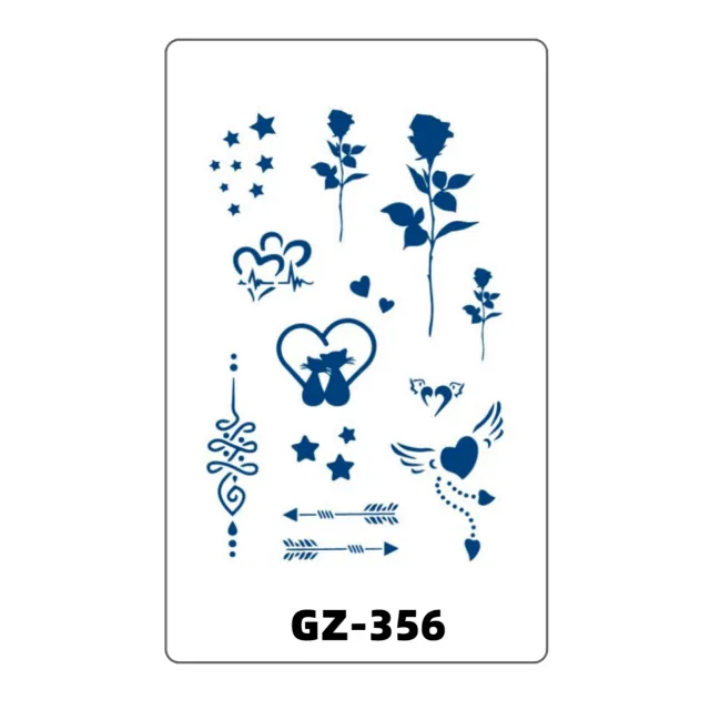 [SM] Magic Tattoo Sticker Waterproof Long Lasting Henna Semi-permenant ...