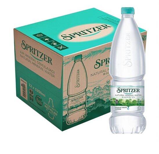 1.25L x 12 Spritzer Natural Mineral Water-Icon | Lazada