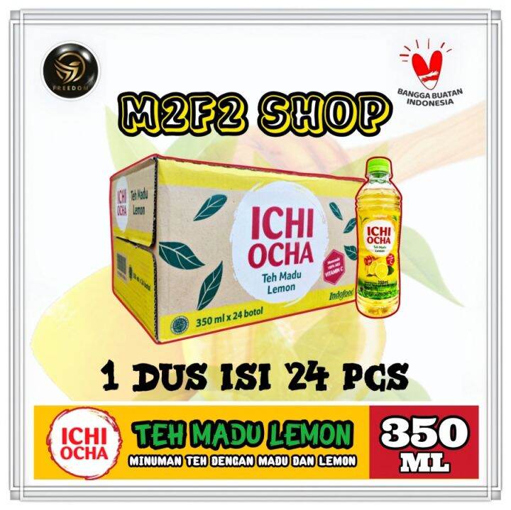 ICHI OCHA Minuman Teh Madu Lemon Botol Plastik Pet - 350 ml (Kemasan Karton) | Lazada Indonesia