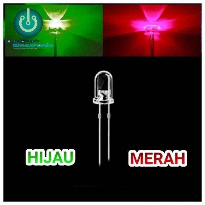 10 pcs Led 5mm 2 warna merah - hijau / merah - biru | Lazada Indonesia