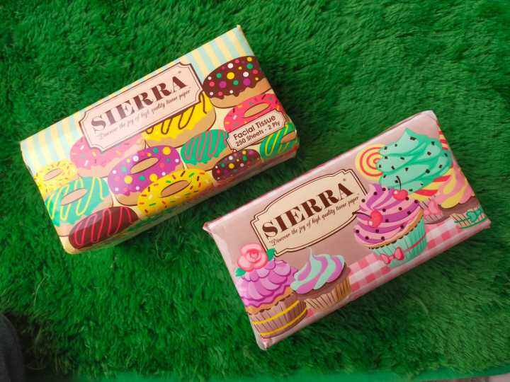 Tissue Sierra 250 sheets, 2 ply facial tissue (Harga Satuan) | Lazada ...