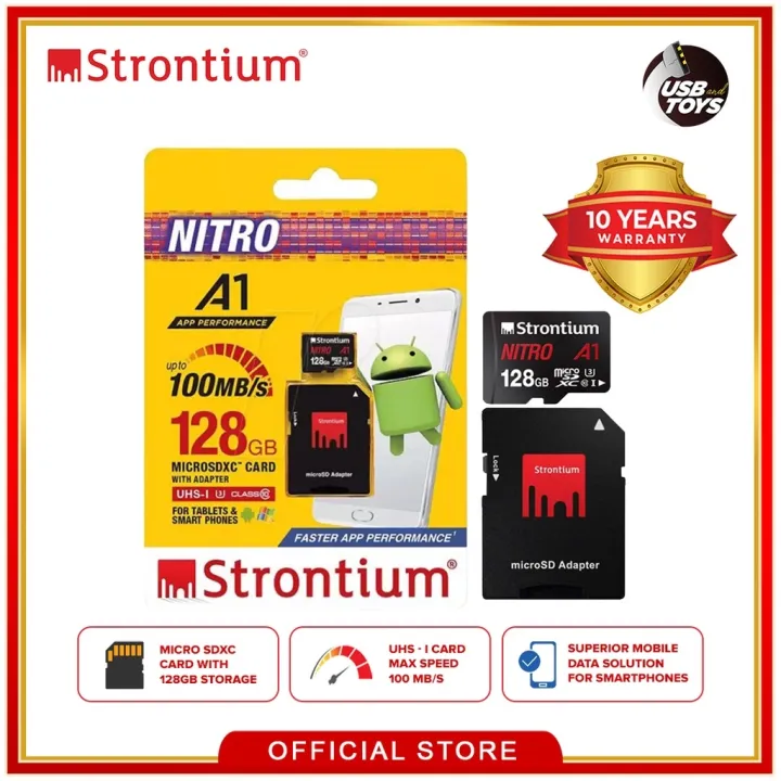Strontium nitro MICROSD CARD A1 SRN128GTFU3A1A 128GB | Lazada PH