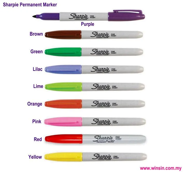 SHARPIE PERMANENT UPC MARKER FINE POINT.Proudly permanent ink marks on ...