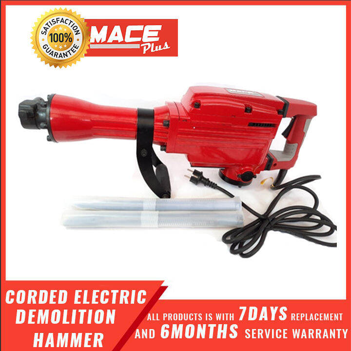 Mace Plus Electric Demolition Hammer 1700 watts lubricated impact ...