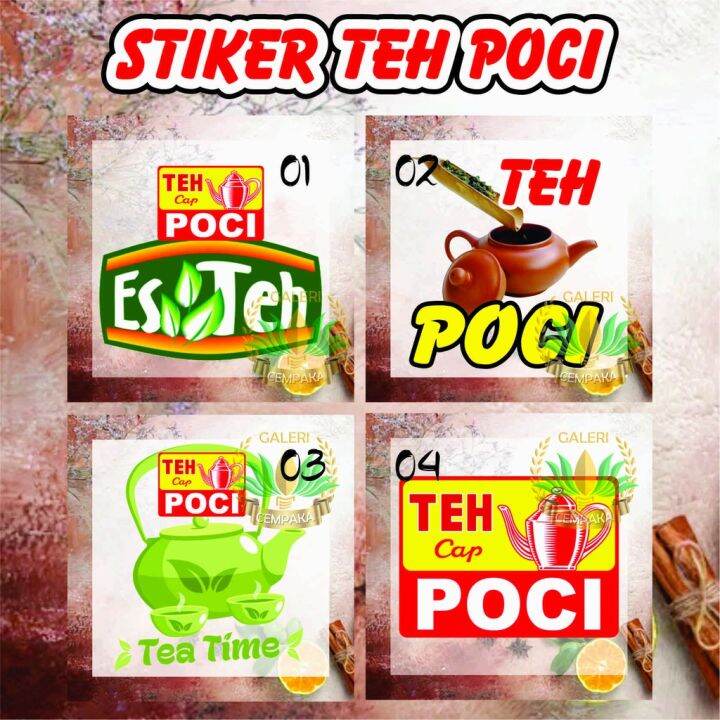 STIKER TRASPARAN TEH POCI (100 PCS ) | Lazada Indonesia