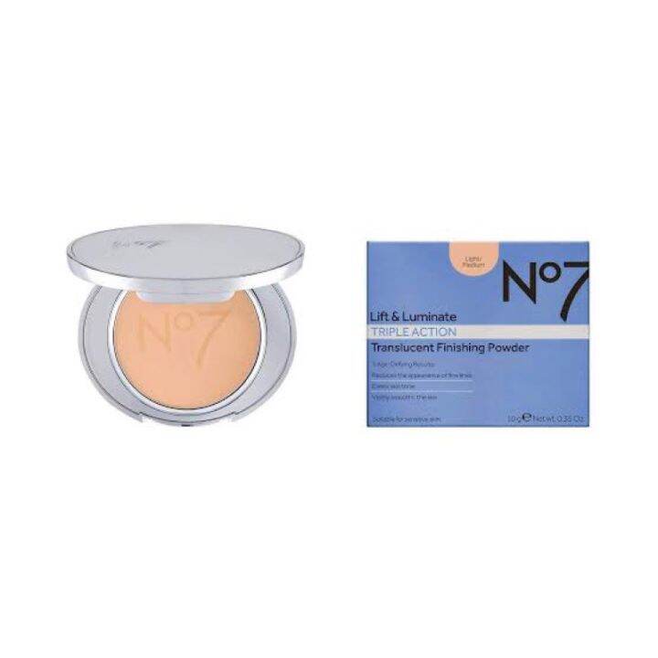Beauty care face honey powder No7 Lift & Luminate Finishing Powder ...