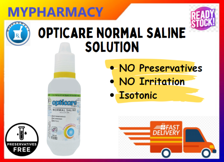 OPTICARE NORMAL SALINE SOLUTION 120ML X2 | Lazada