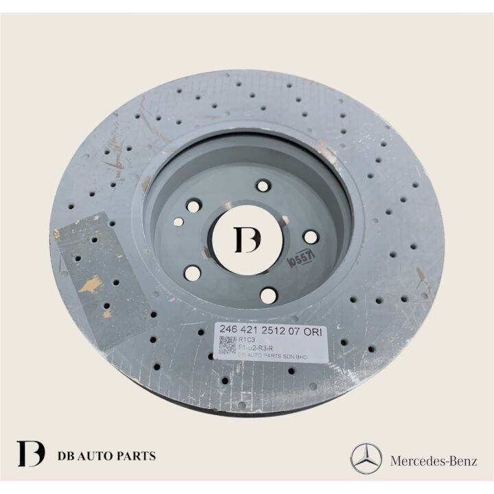 ORIGINAL MERCEDES BENZ W117 W176 W246 AMG FRONT BRAKE DISC SET/2PCS ...