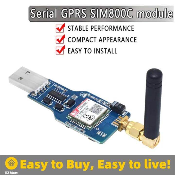 【Fast Shipping】 Usb To Gsm Serial Gprs Sim800C Module Bluetooth ...