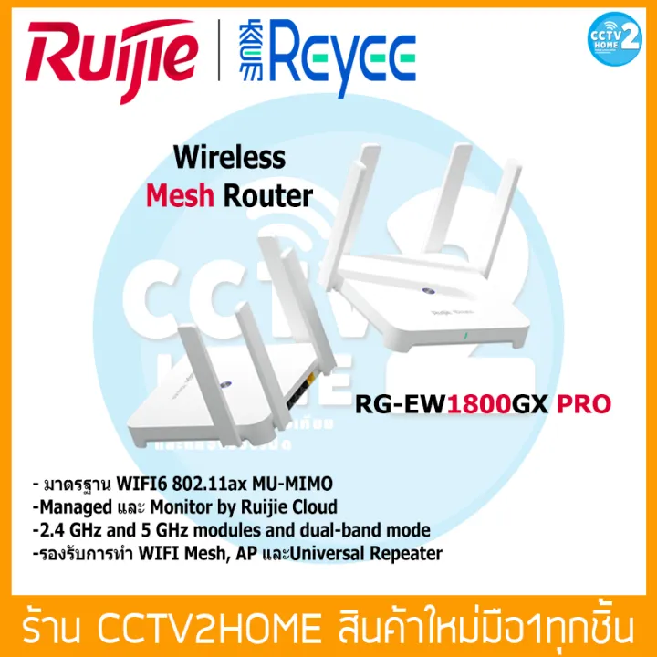 Ruijie Wireless Mesh Router รุ่น RG-EW1800GX PRO 1800M WIFI6 Gigabit ...