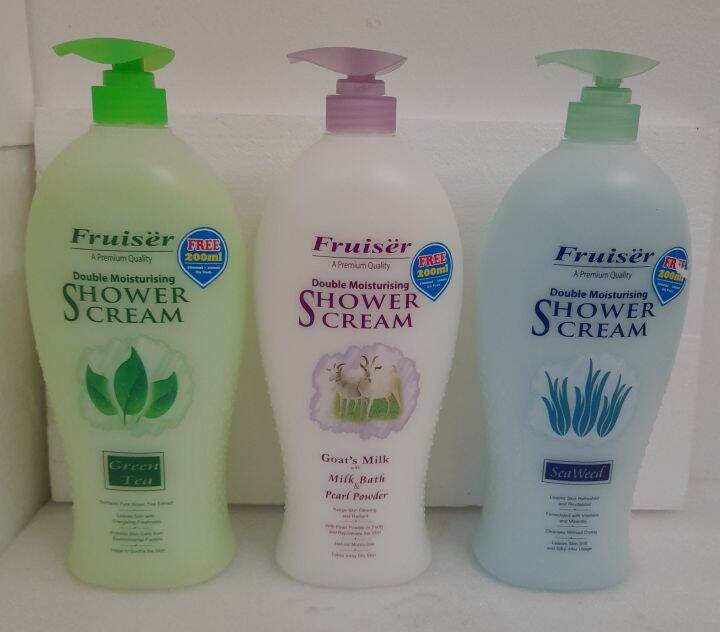 Fruiser Double Moisturising Shower Cream 1000mL+200mL | Lazada PH