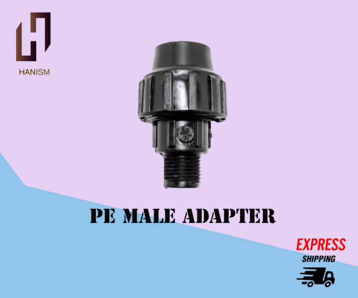 HANISM BLACK PE PVC MALE ADAPTER | Lazada PH