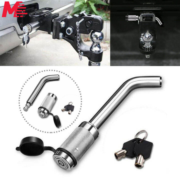 【มีสินค้าในสต๊อก】Trailer Hitch Lock 5/8" Aluminium Hitch Pin พร้อมกุญแจ ...