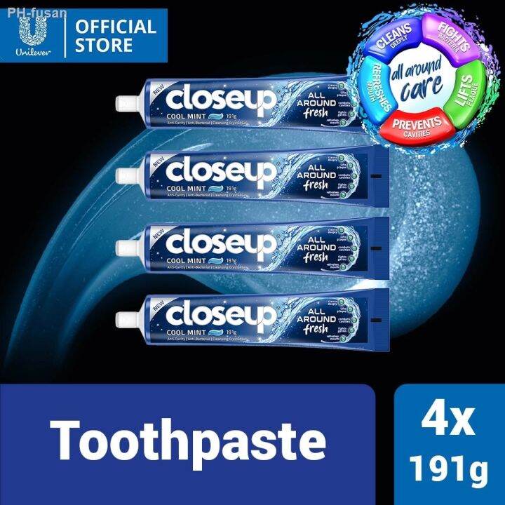 [BUNDLE OF 4] Close Up Toothpaste All Around Fresh Cool Mint 191g ...