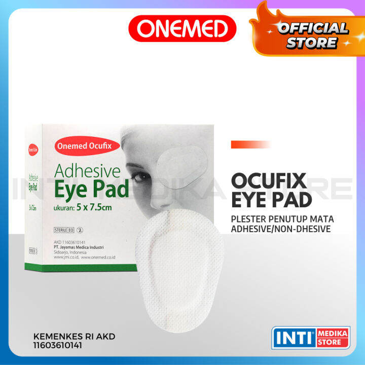 ONEMED - Plester Penutup Mata OCUFIX EYE PAD Adhesive / Non Adhesive ...