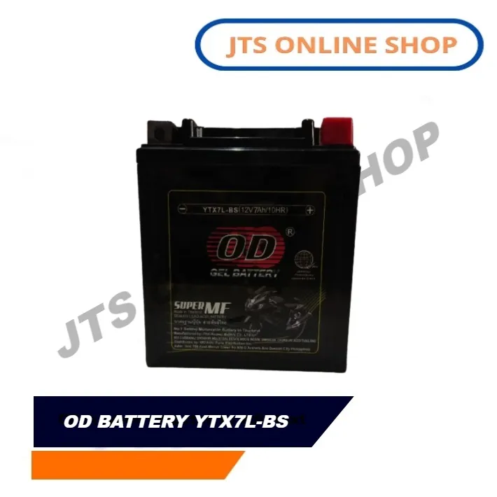 OD battery YTX7L-BS 12V7Ah/10HR L113mm x W70mm x H85mm For CLICK 125 ...