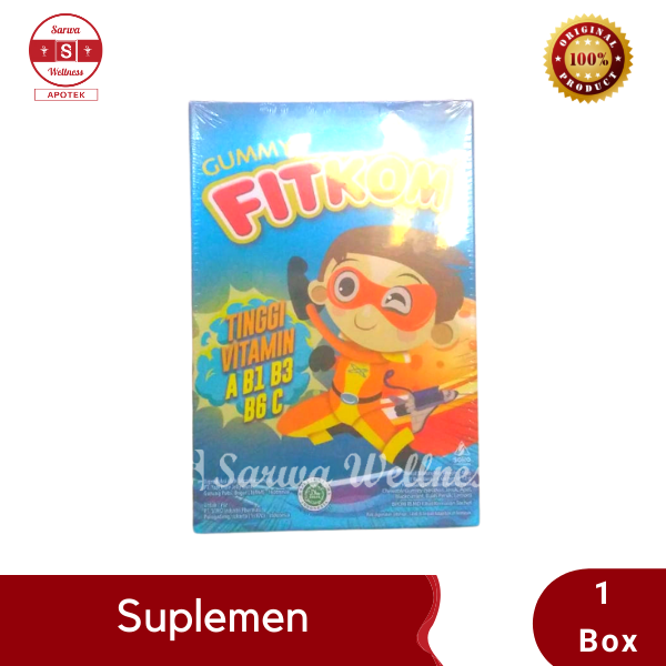 Fitkom Gummy Multivitamin Biru Box 4 Sachet | Lazada Indonesia