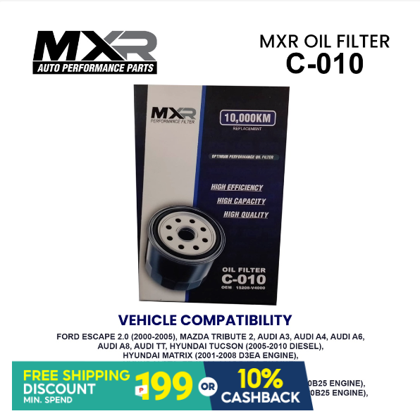 MXR OIL FILTER FOR FORD ESCAPE 2.0 2000-2005 | Lazada PH