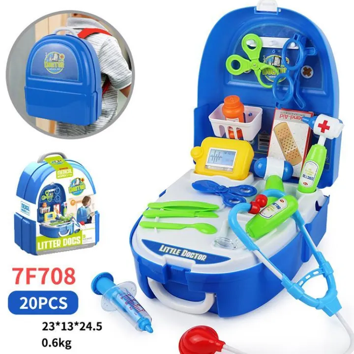 Doctor Playset Pretend to be a Doctor, 20 pcs Doctor Back pack | Lazada PH
