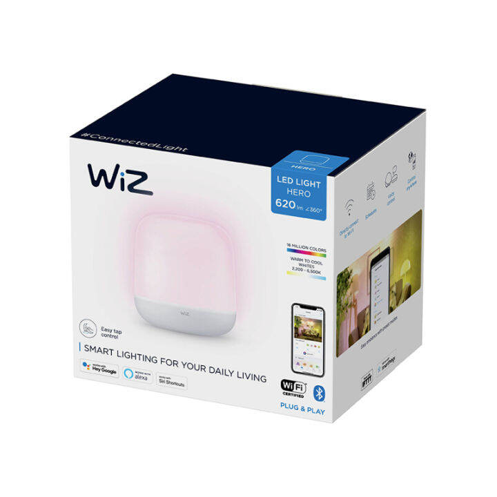 [โคมไฟตั้งโต๊ะ] Wiz Wi-Fi Ble Portable Hero Type - C [# คอมพิวเตอร์ จัด ...