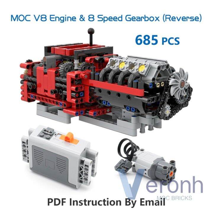 High-Tech 8 Speed With Reverse Gearbox Model Building Bs Compatible PF ...