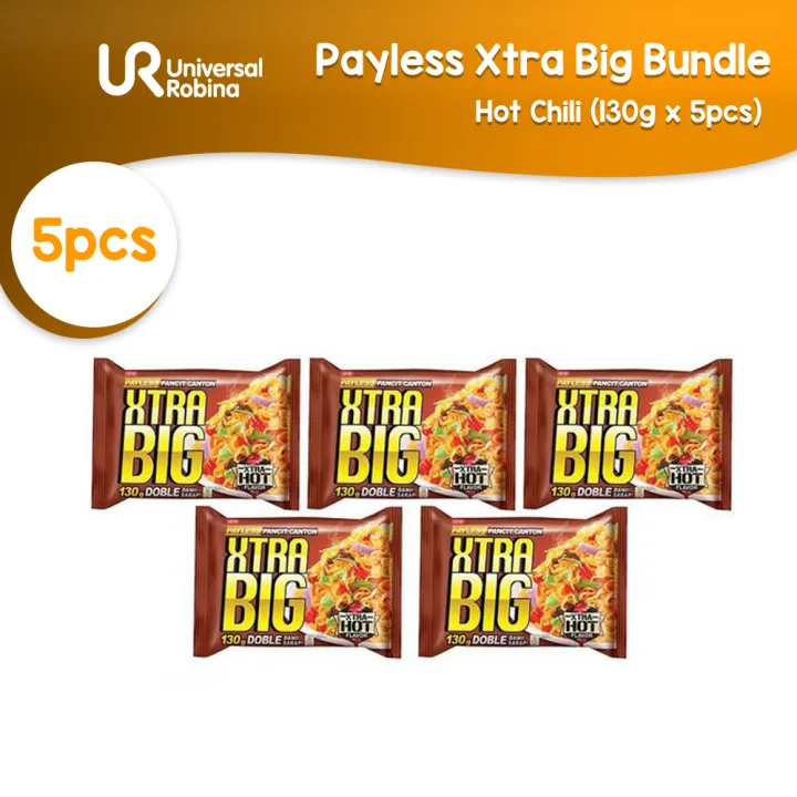 Payless Xtra Big Pancit Canton Hot Chili (130G) 5 Packs | Lazada PH