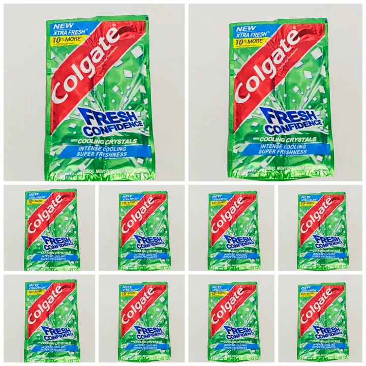 Colgate fresh confidence green 10sachet x 22g | Lazada PH