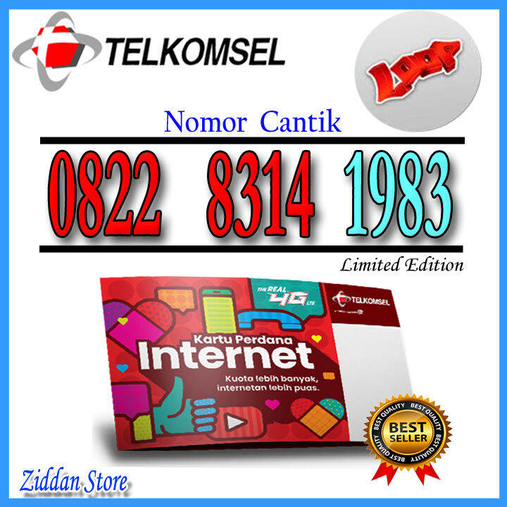 Nomor Cantik Kartu Perdana Simpati Loop 4G (Tahun Lahir) "1983" | Lazada Indonesia