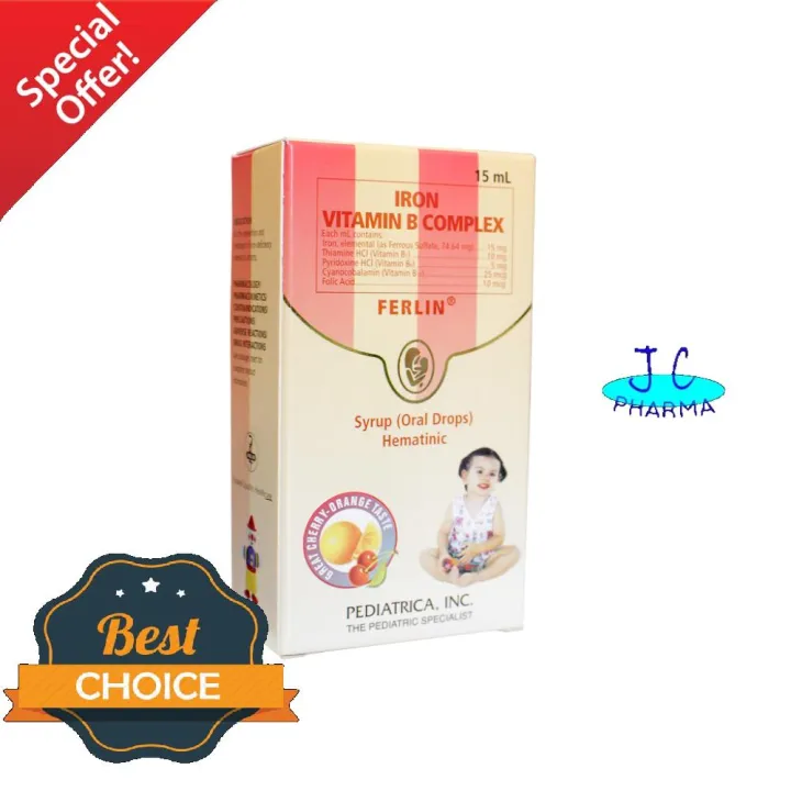 FERLIN Iron+VitBComplex Oral Drops 15ml | Lazada PH