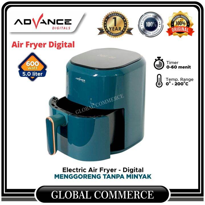 Advance Air Fryer Digital ADF50D Deep Fryer 5 Liter ADF-50D | Lazada ...