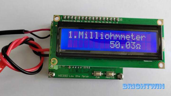 High Precision Milliohm Meter 0 to 120Ohm Low Resistance Tester ...