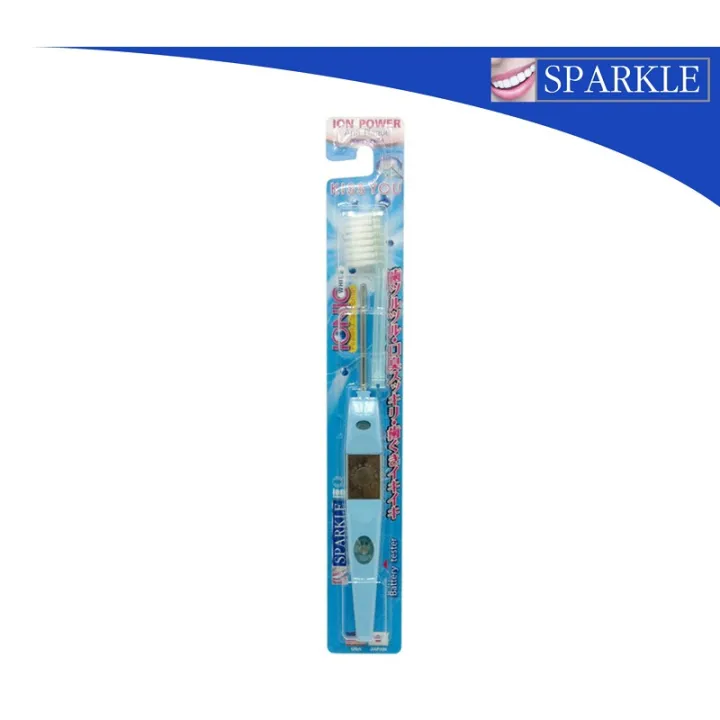 🤩😎โปรโมชั่น Sparkle แปรงสีฟัน Ionic ขจัดคราบหินปูน รุ่นไอโอนิค (ขายดีอันดับ 1 ในญี่ปุ่น) สีฟ้า ...