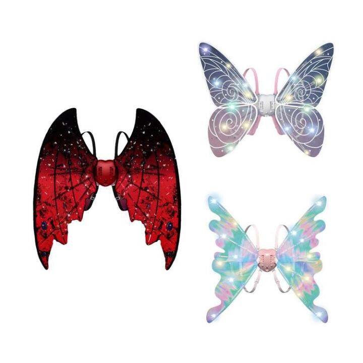 Elf Wings Fairy Wings LED Sparkling Princess Angel Wings For Girls ...
