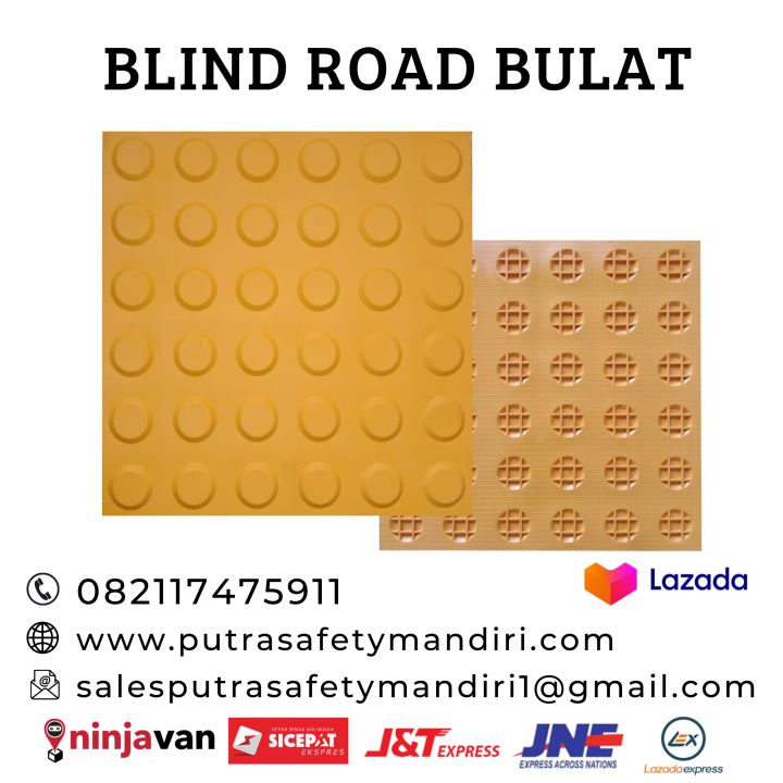 BLIND ROAD BULAT 30X30 CM SIDEWALK PAVING GUIDING BLOCK PVC | Lazada ...
