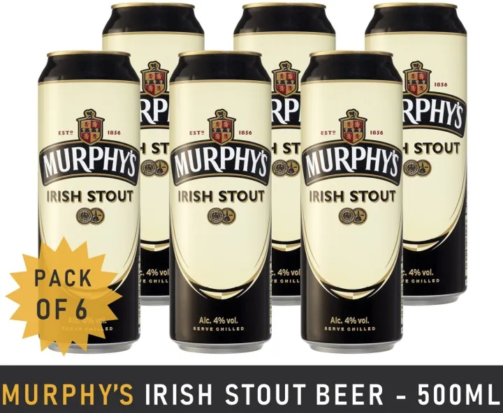 {ILINE}Murphy's Irish Stout Can Beer 500mL x6 | Lazada PH