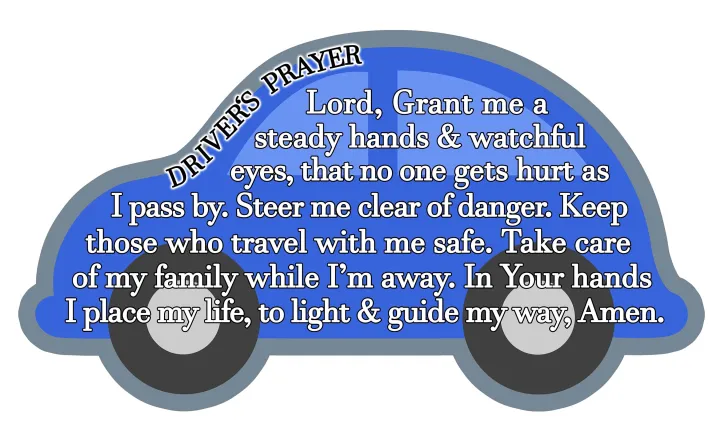 Driver's Prayer Car Sticker Vinyl Sticker | Lazada PH
