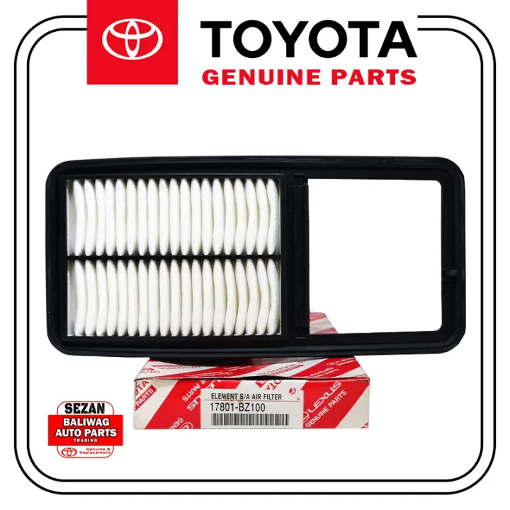 ORIGINAL TOYOTA AIR CLEANER FILTER WIGO 2012-2017 17801-BZ100 | Lazada PH